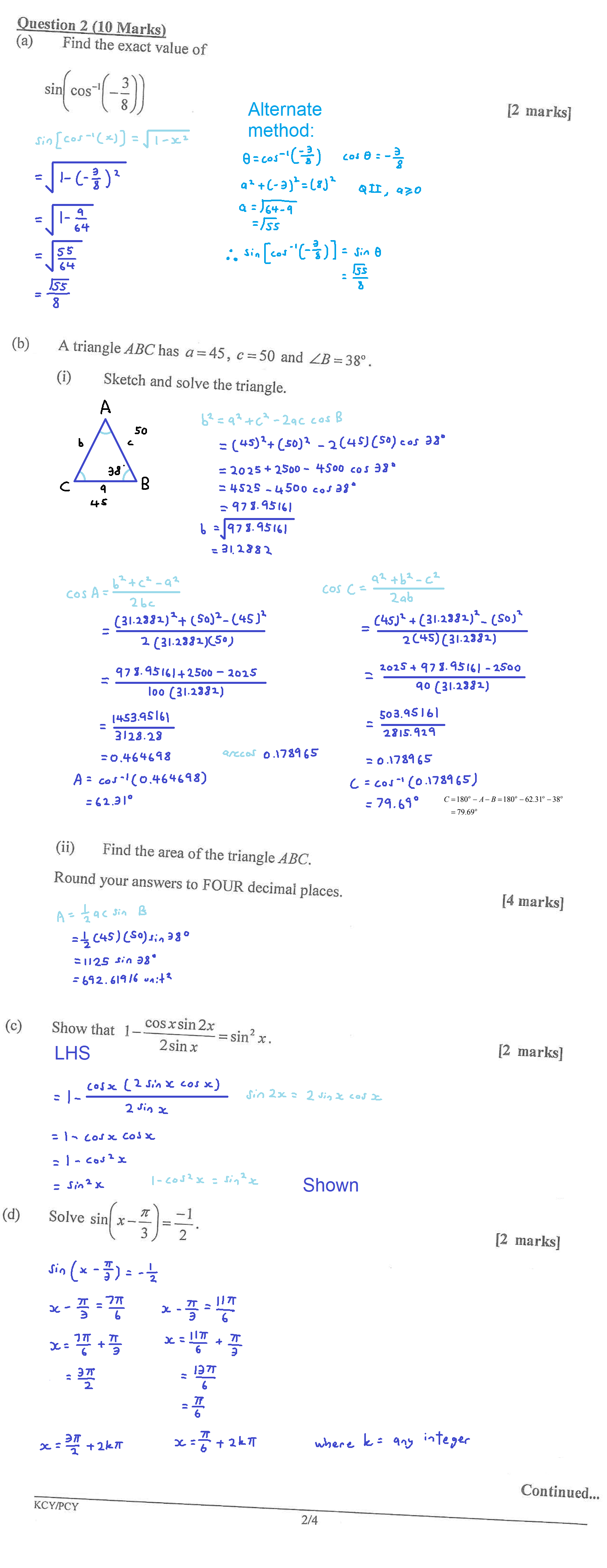 Exam questions - PMT 0201