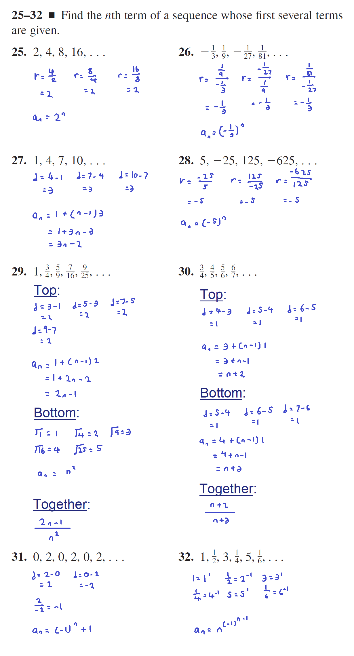 1 - Sequences and series