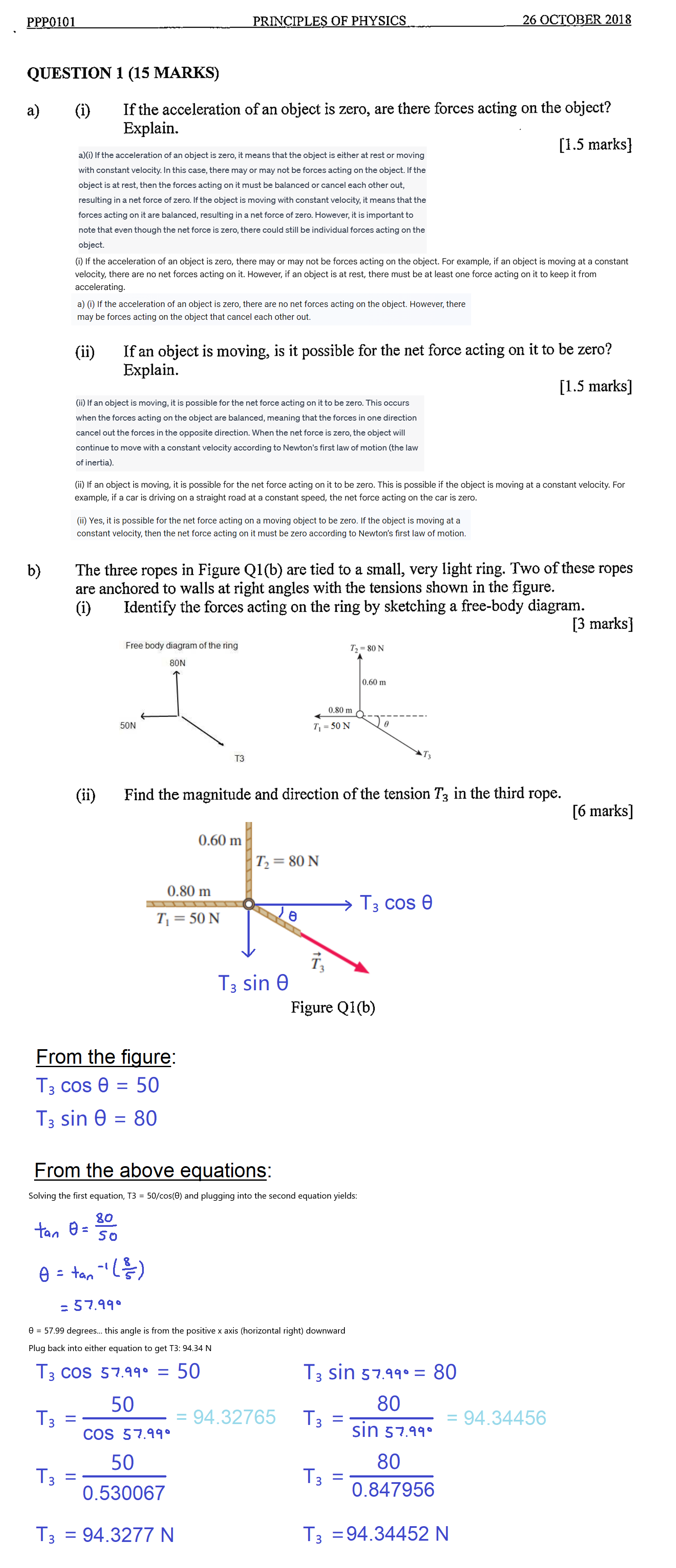 Exam questions - PPP